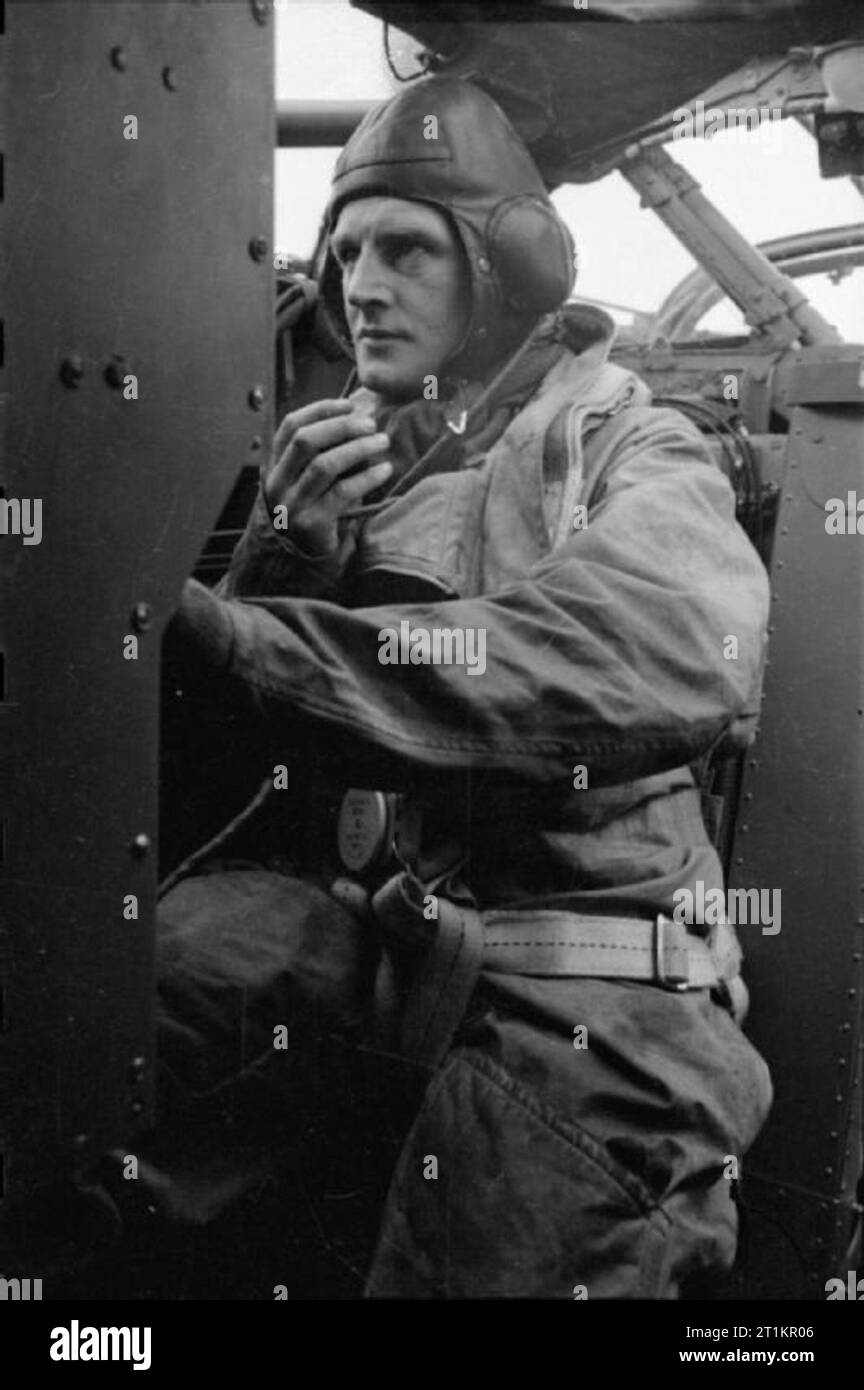 Royal Air Force Bomber Command 1939-1941. The flight engineer of a ...