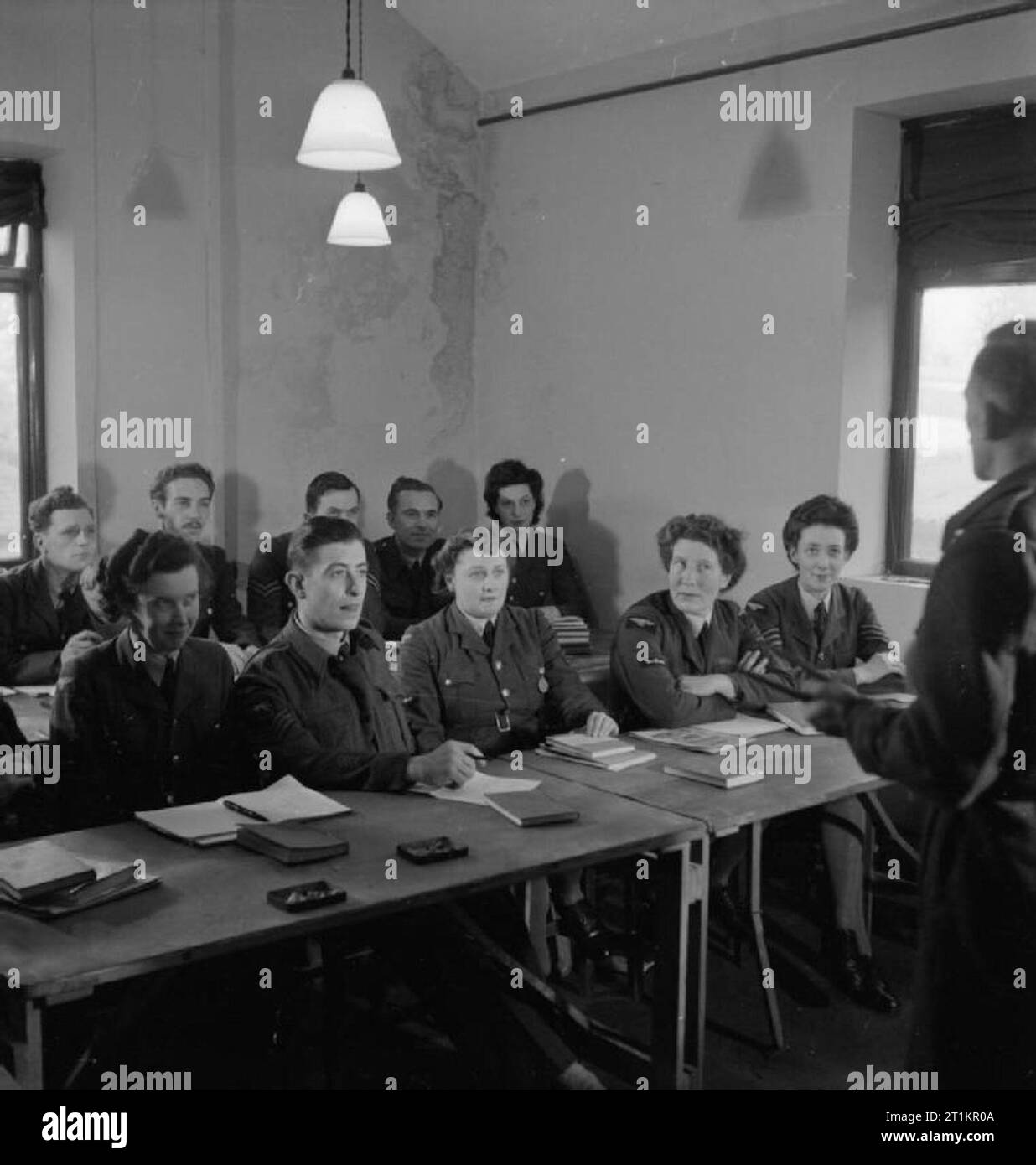 Vocational training for military personnel Black and White Stock Photos ...
