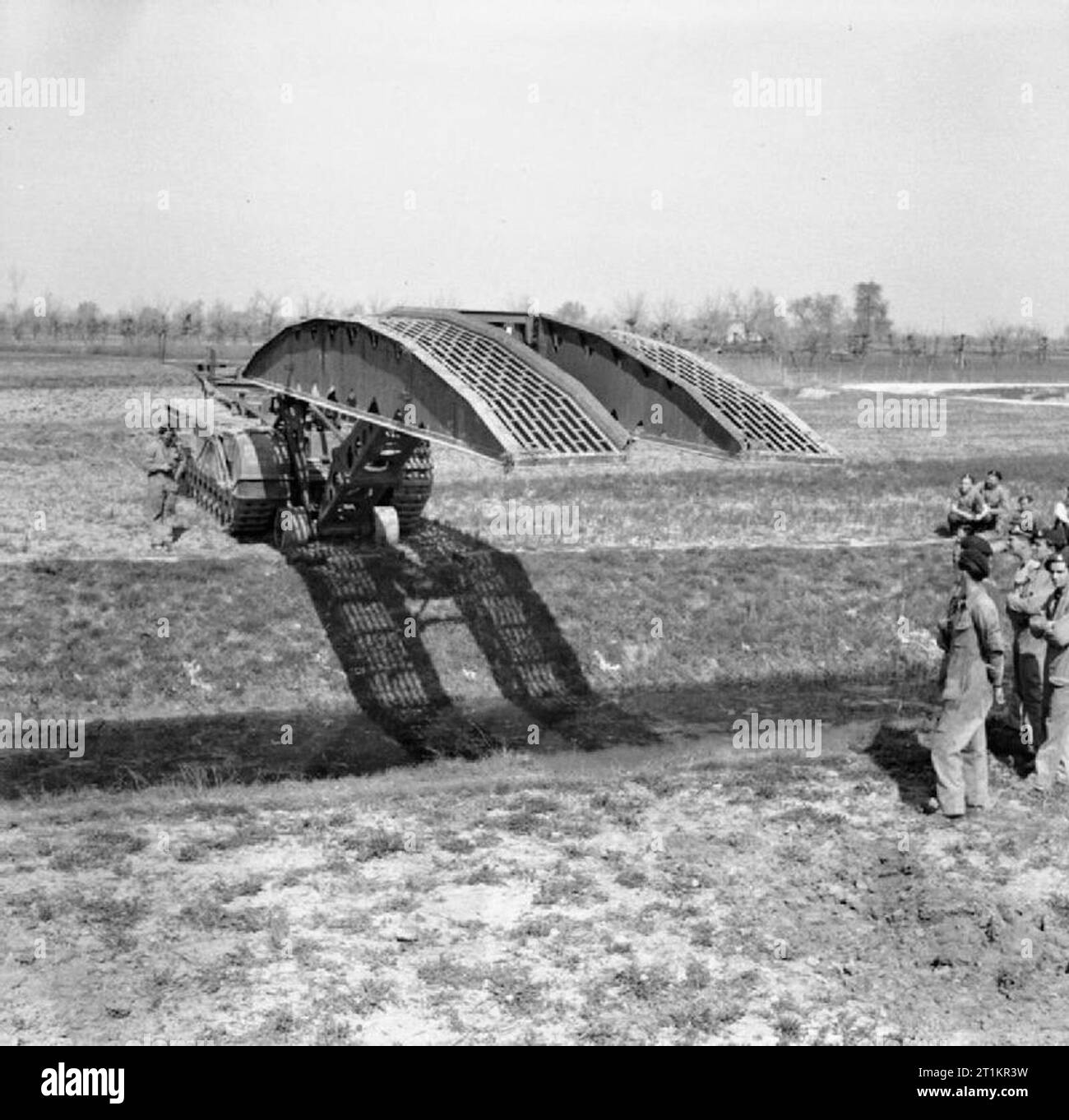 The British Army in Italy 1945 A Churchill bridgelayer 51st Royal Tank ...