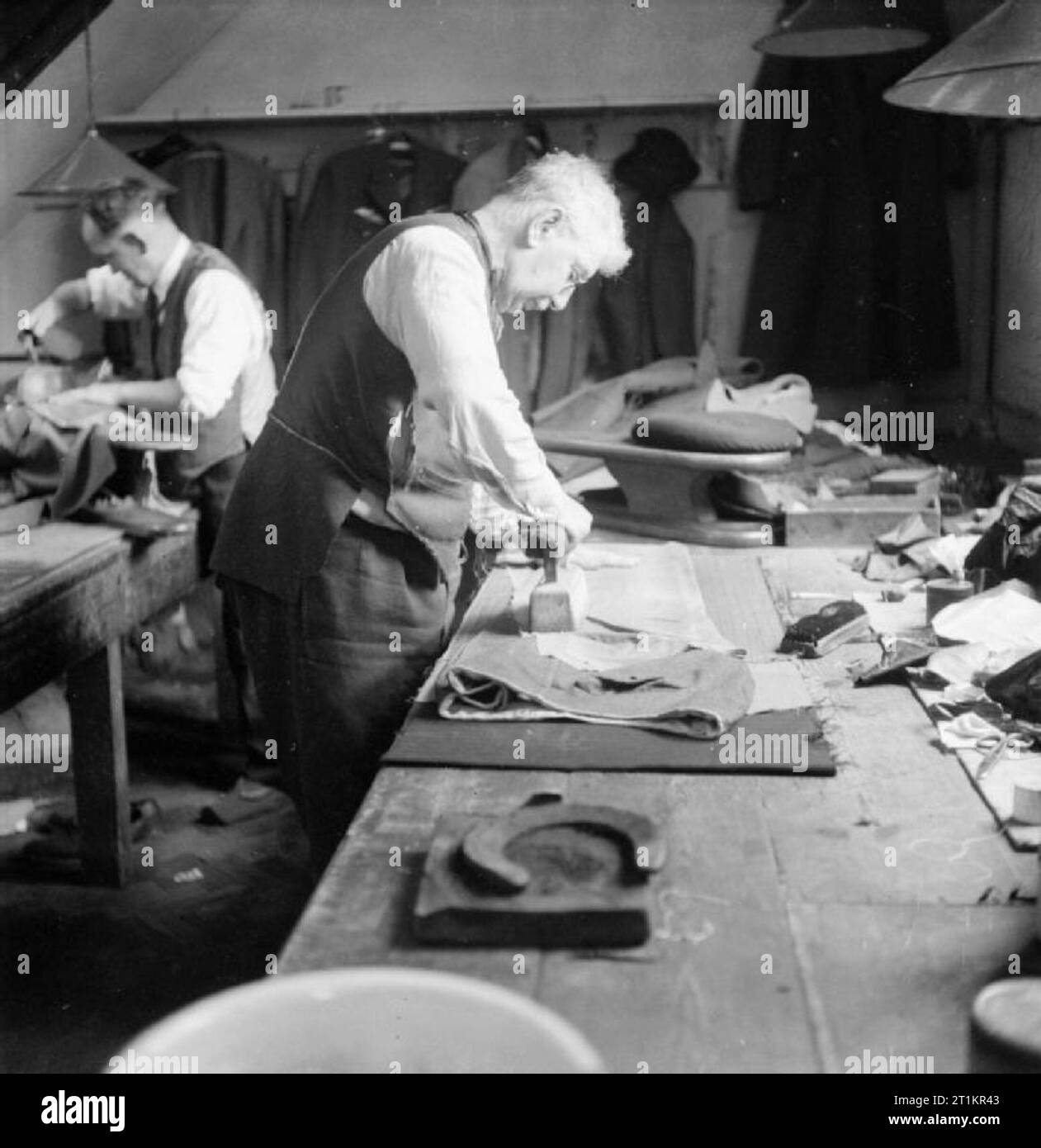 Savile Row- Tailoring at Henry Poole and Co., London, England, UK, 1944 ...