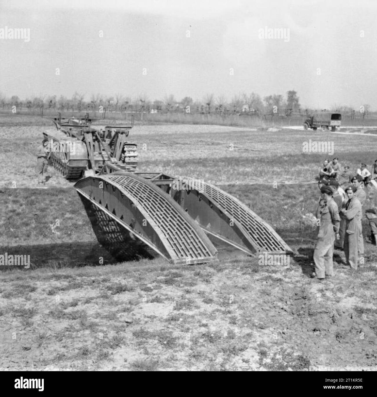 The British Army in Italy 1945 A Churchill bridgelayer of 51st Royal ...