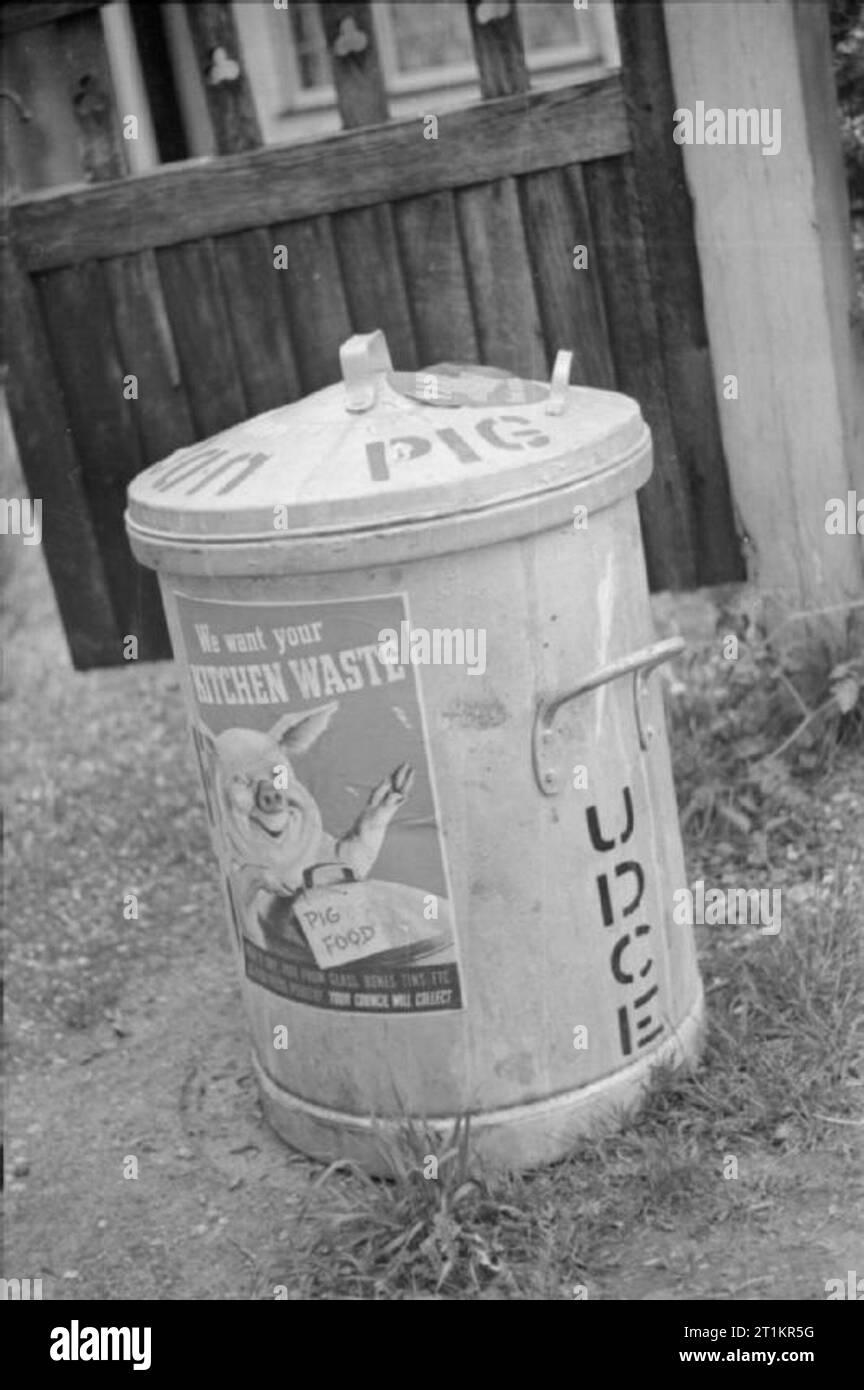 Salvage and Recycling in Wartime Britain, 1941 A photograph of a 'pig ...