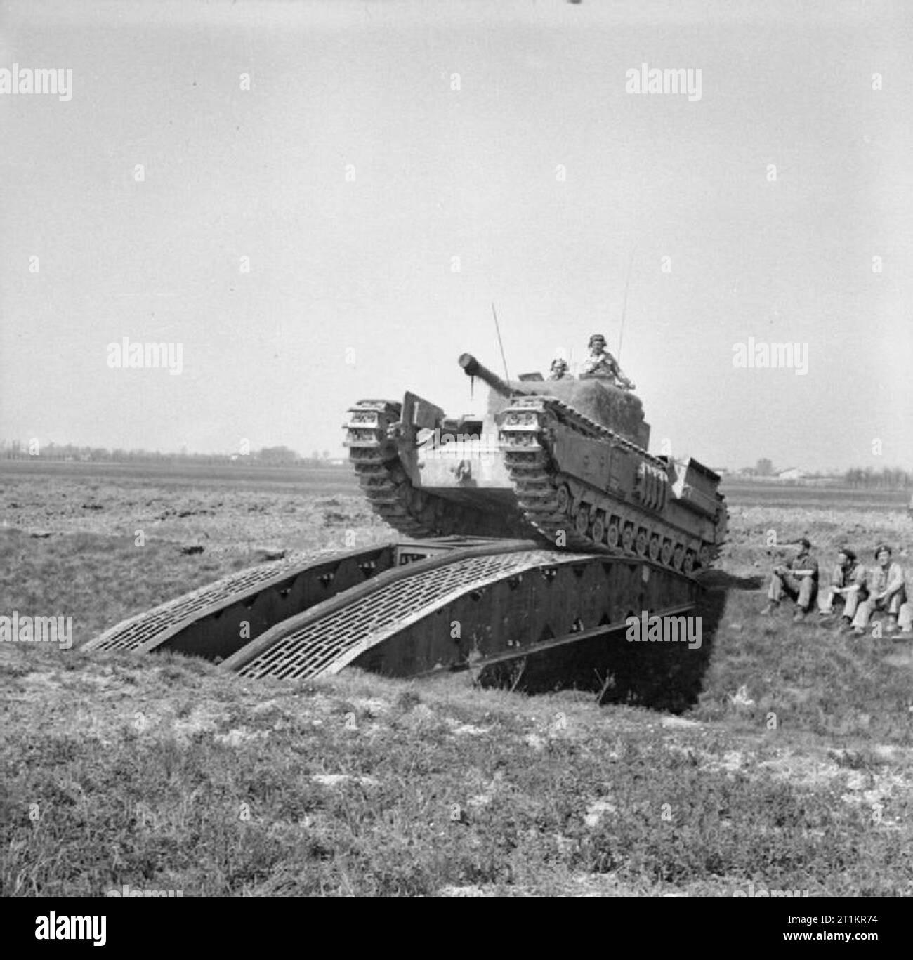 The British Army in Italy 1945 A Churchill tank of 'C' Squadron, North ...