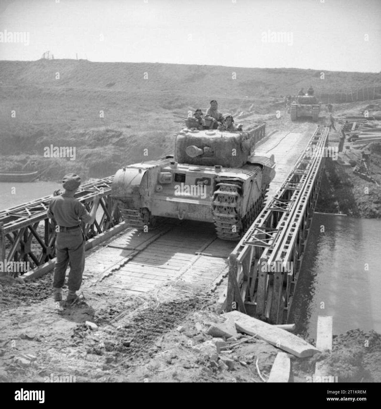 The British Army in Italy 1945 Churchill tanks of 21st Army Tank ...