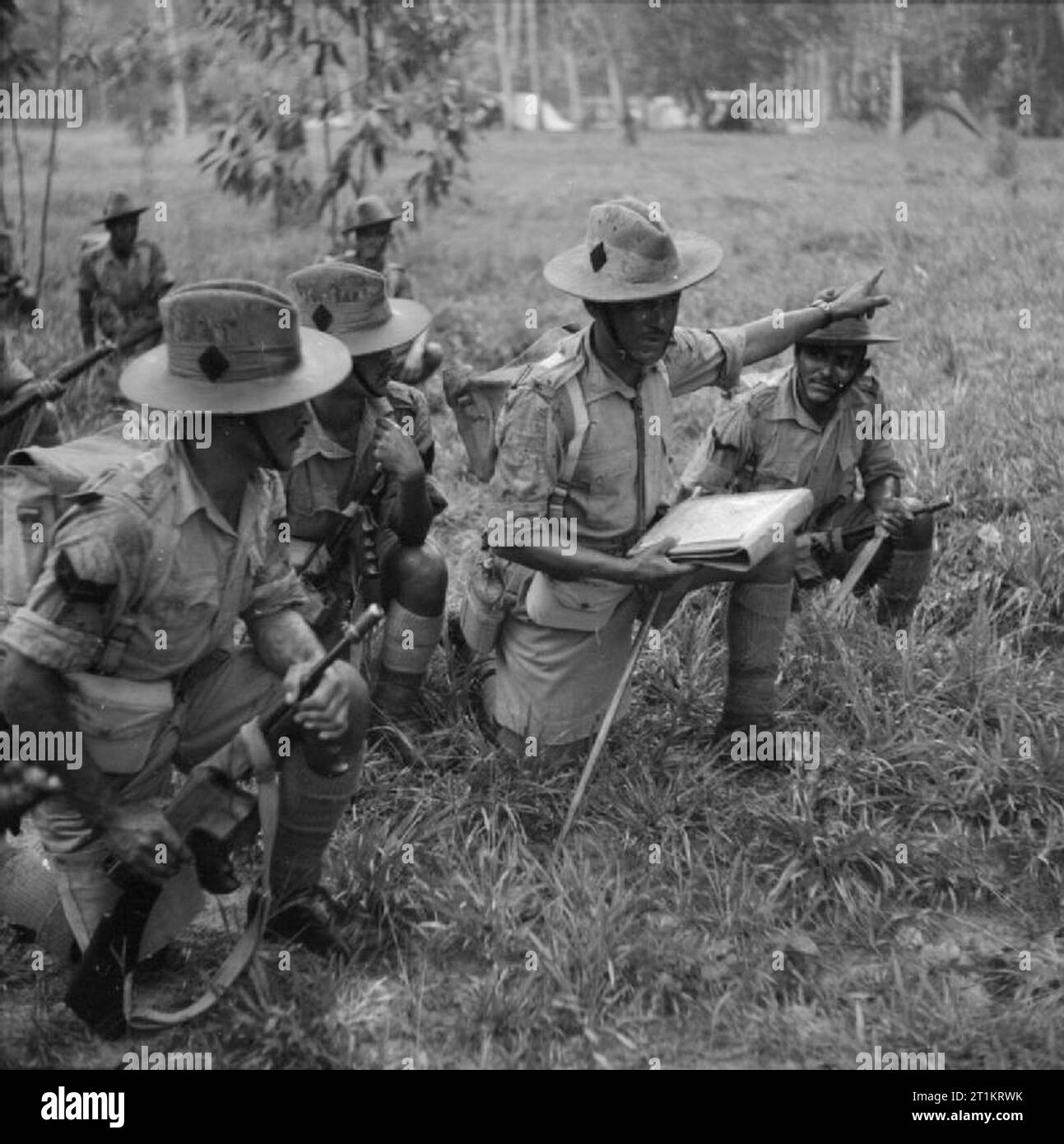 The British Army in Malaya 1941 Men of the 2/9th Gurkha Rifles training ...
