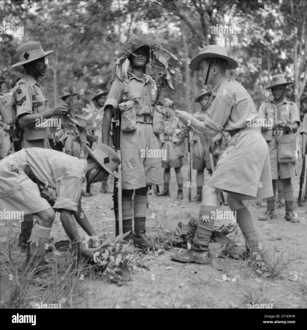 The British Army in Malaya 1941 Men of the 2/9th Gurkha Rifles being ...
