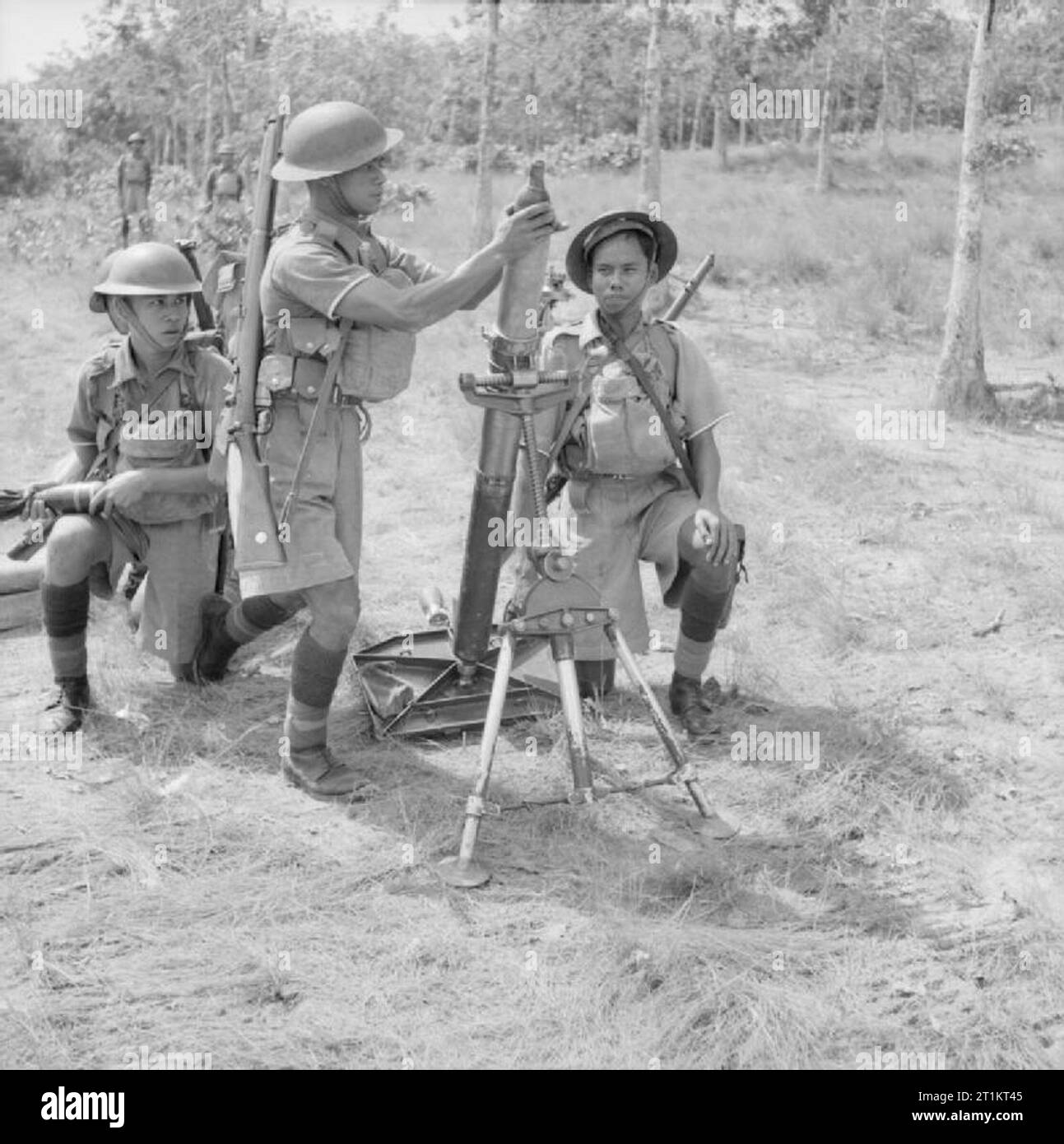 The British Army in Malaya 1941 Men of the Malay Regiment training with ...