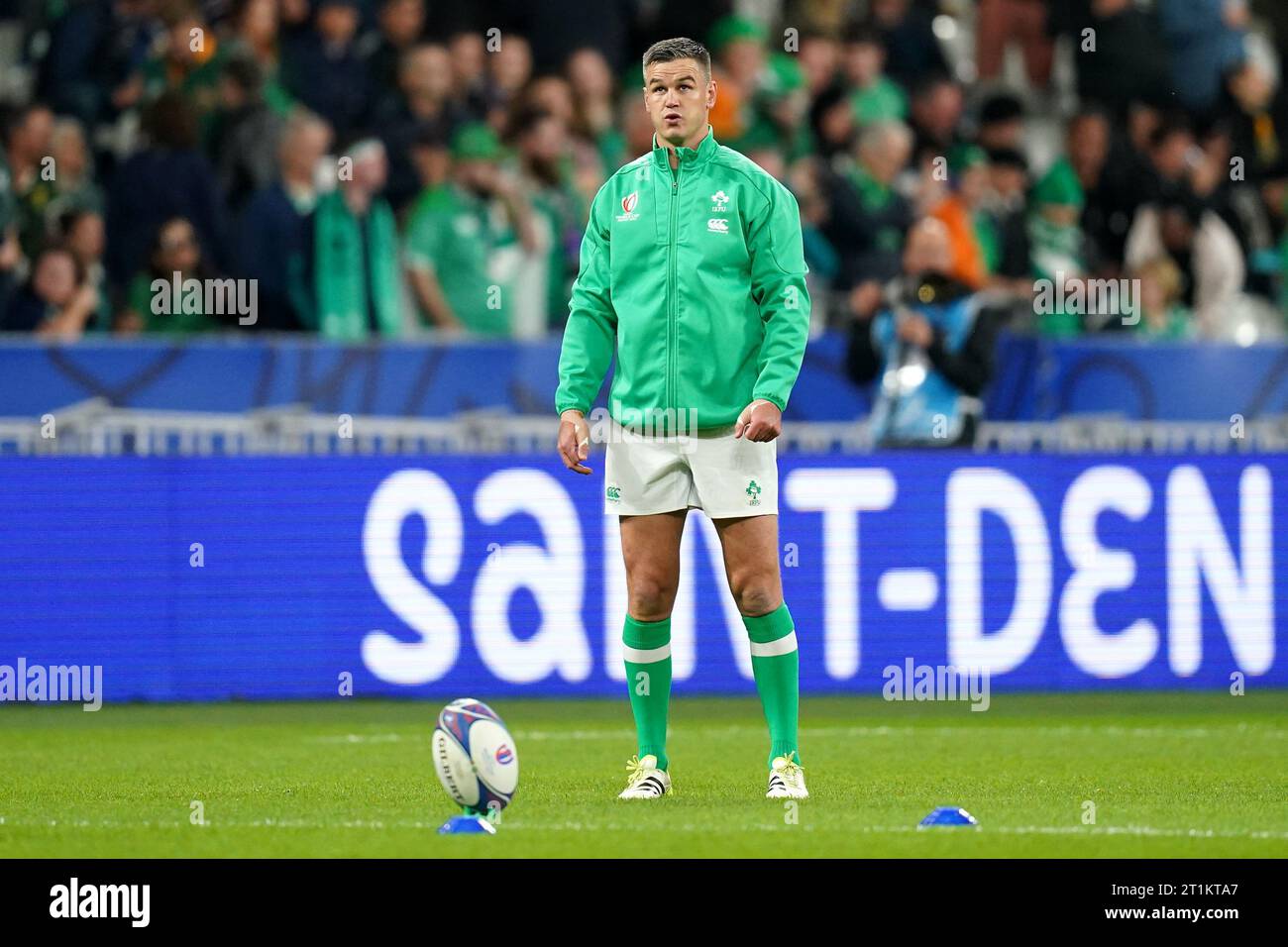 Irelands Johnny Sexton Warming Up Prior To Kick Off Before The Rugby