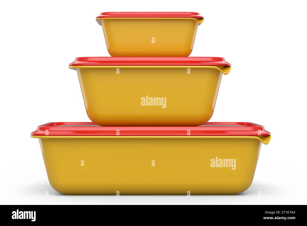 Set of food container for storing dishes, product tray box isolated on ...