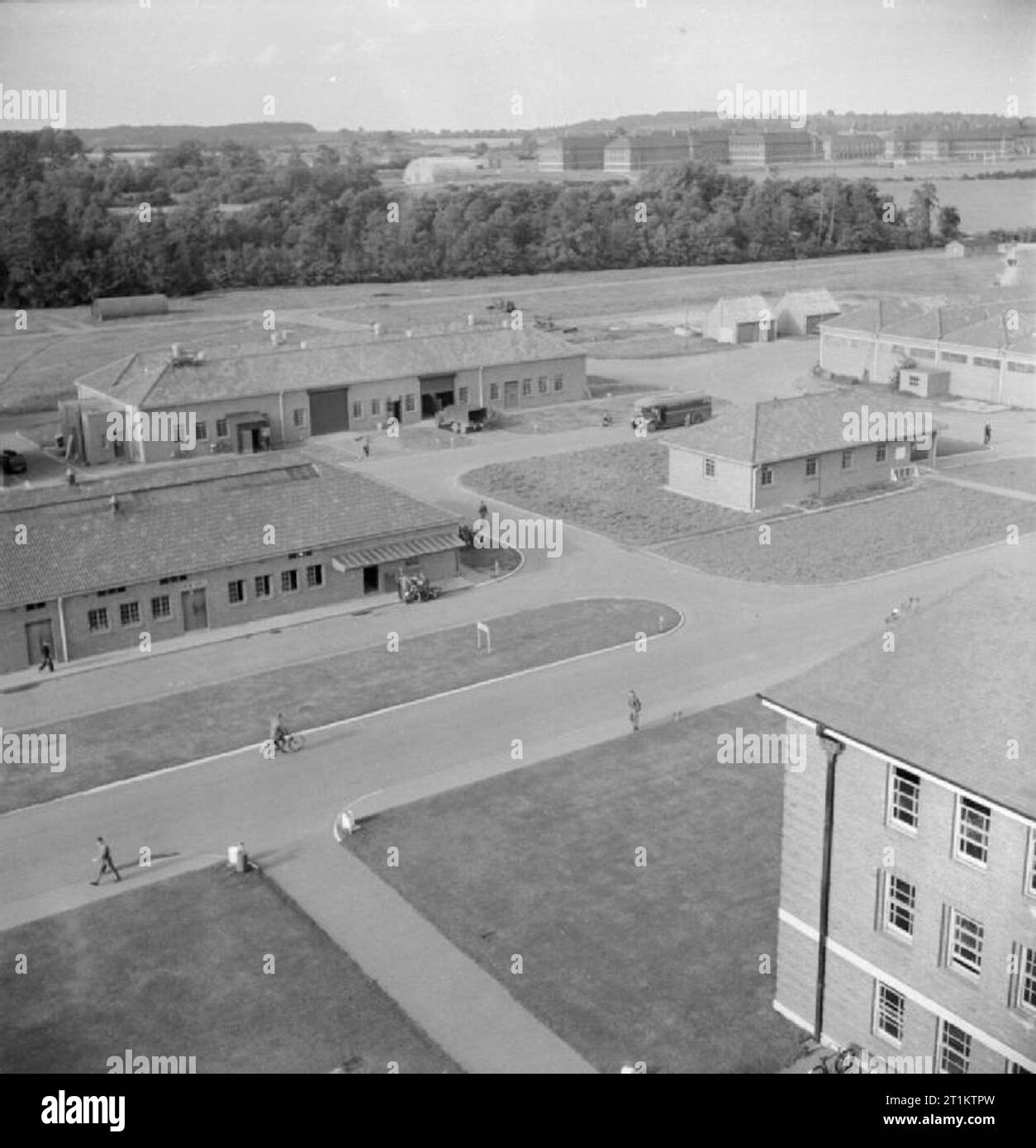 US Army University, Shrivenham, England, UK, 1945 A general view of the ...