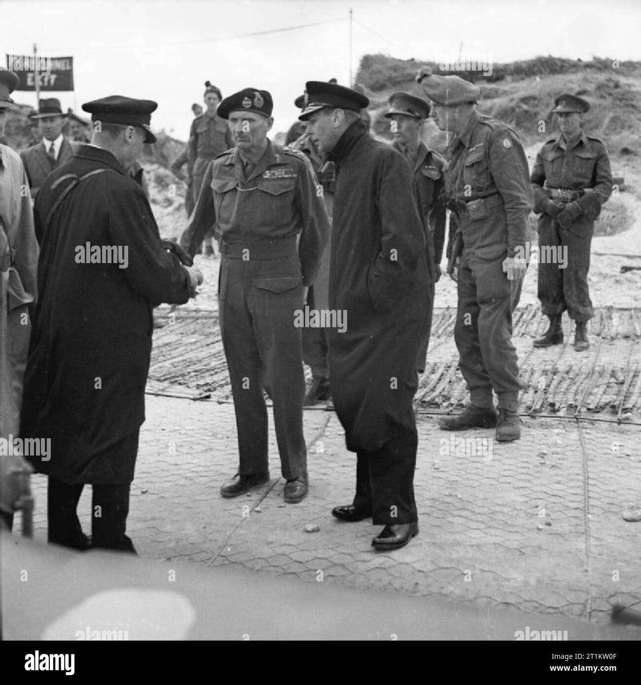 The British Army in Normandy 1944 King George VI and General Montgomery ...