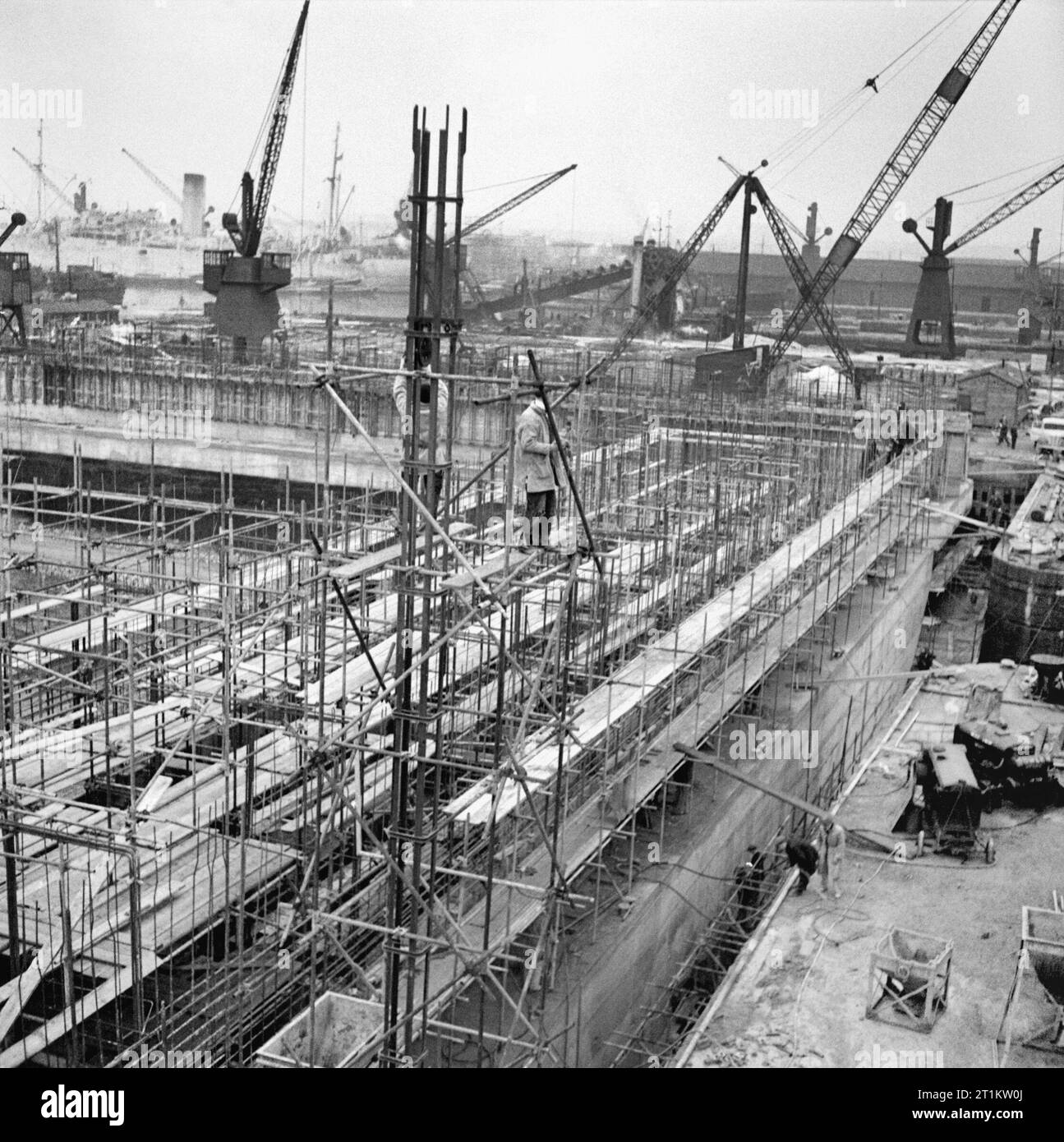 Allied Preparations For D-day 'Phoenix' concrete caissons, part of the ...