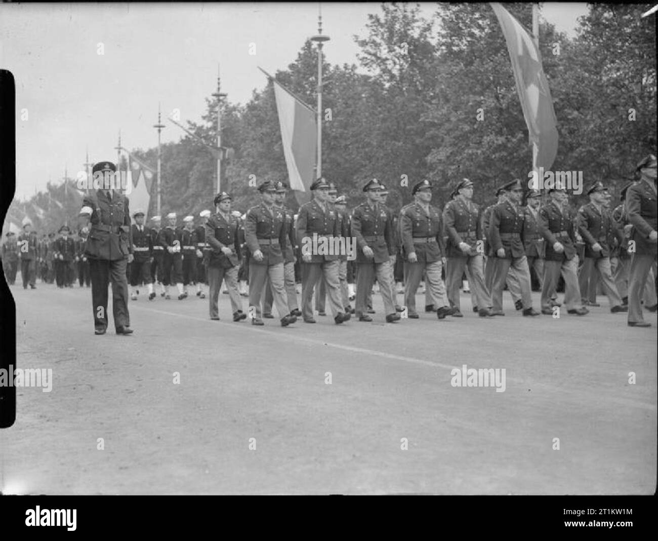 Victory Parade in London, England, UK, 8 June 1946 Men of the US Army ...