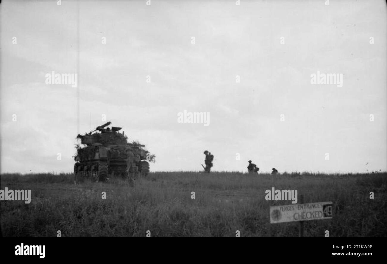 The British Army in Normandy 1944 A Sherman tank of 4th Armoured ...