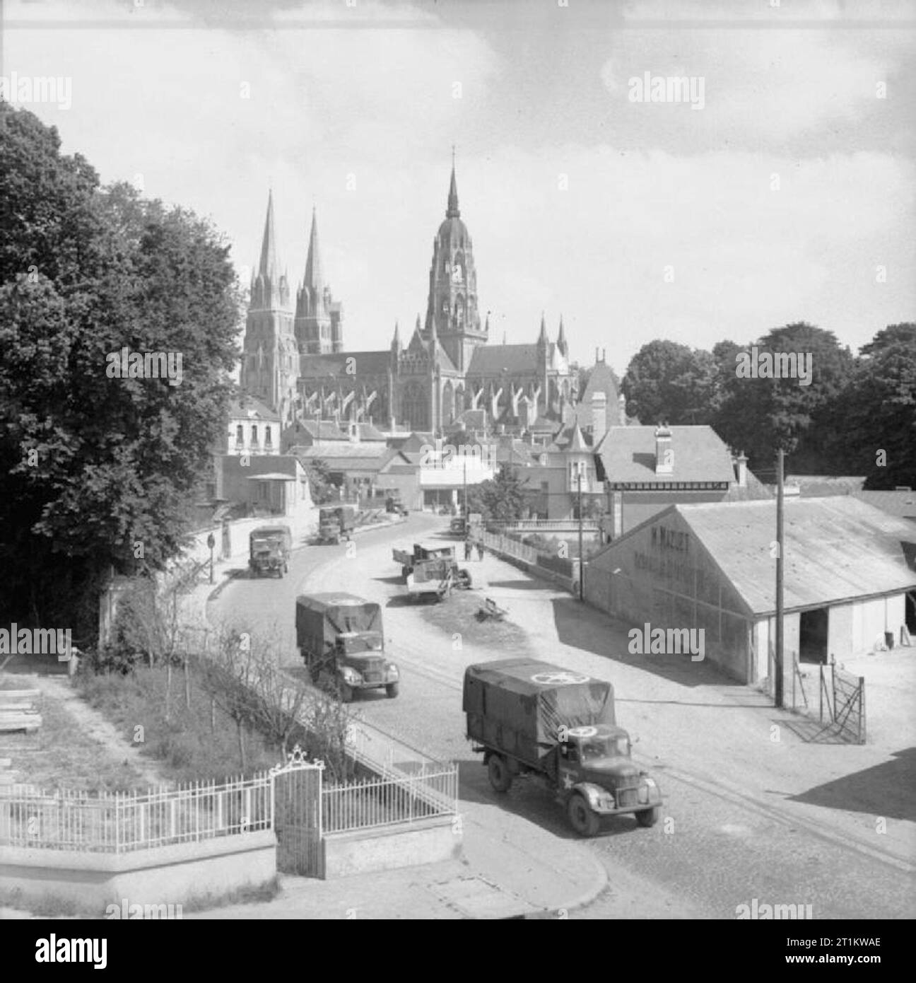 The British Army in Normandy 1944 Lorries carrying supplies to the ...