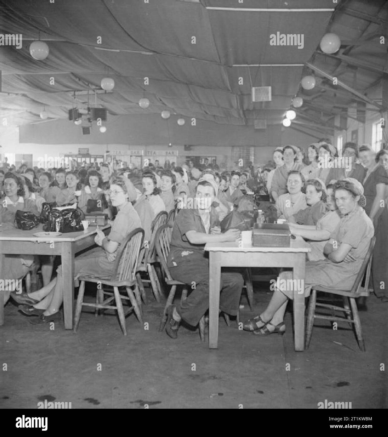Welfare Facilities at a Royal Ordnance Factory, Britain, 1943 A view of ...