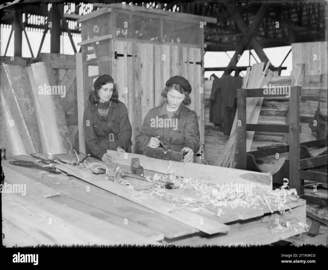 Women Carpenters Then and Now- Women at work in England, 1941 Using the ...