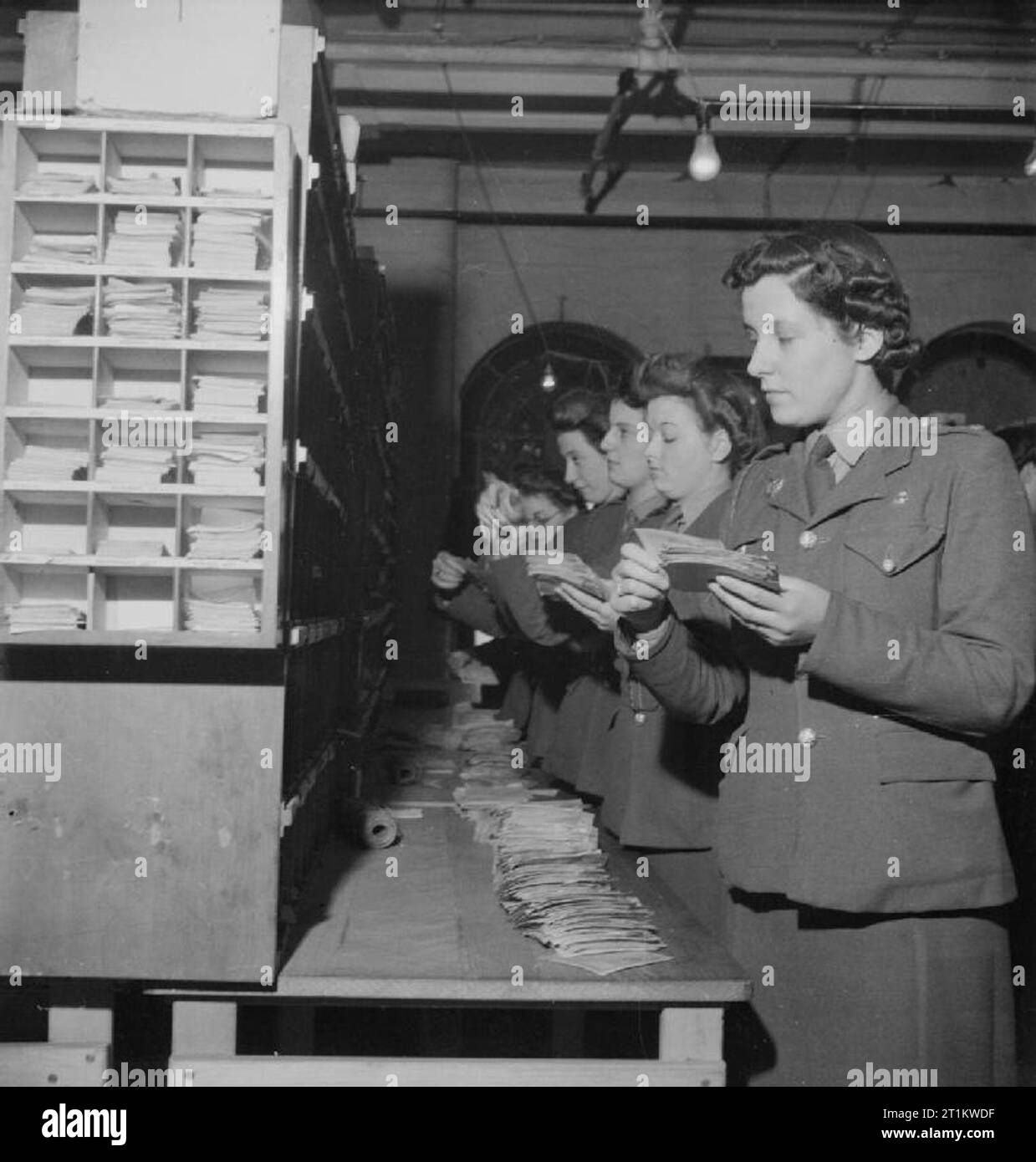 Army Post Office in the Midlands, England, 1944 Women of the Auxiliary ...