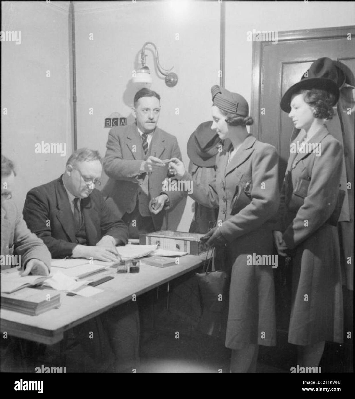 Women's Factory War work at Slough Training Centre, England, UK, 1941 ...