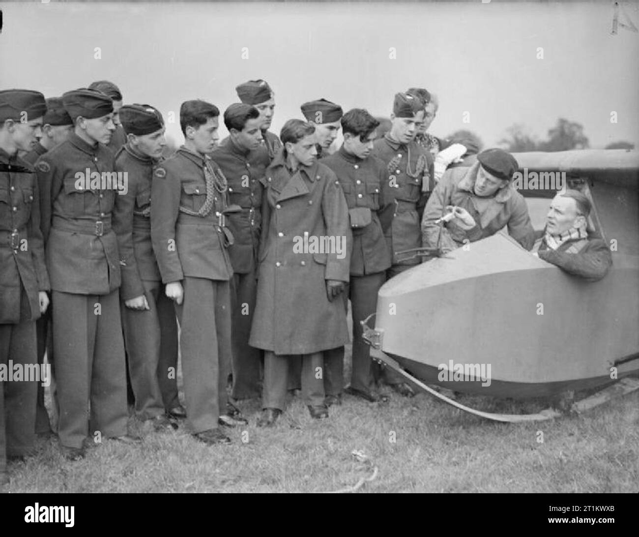 Atc at Gliding School- Cadets of the Air Training Corps, Denham Gliding ...