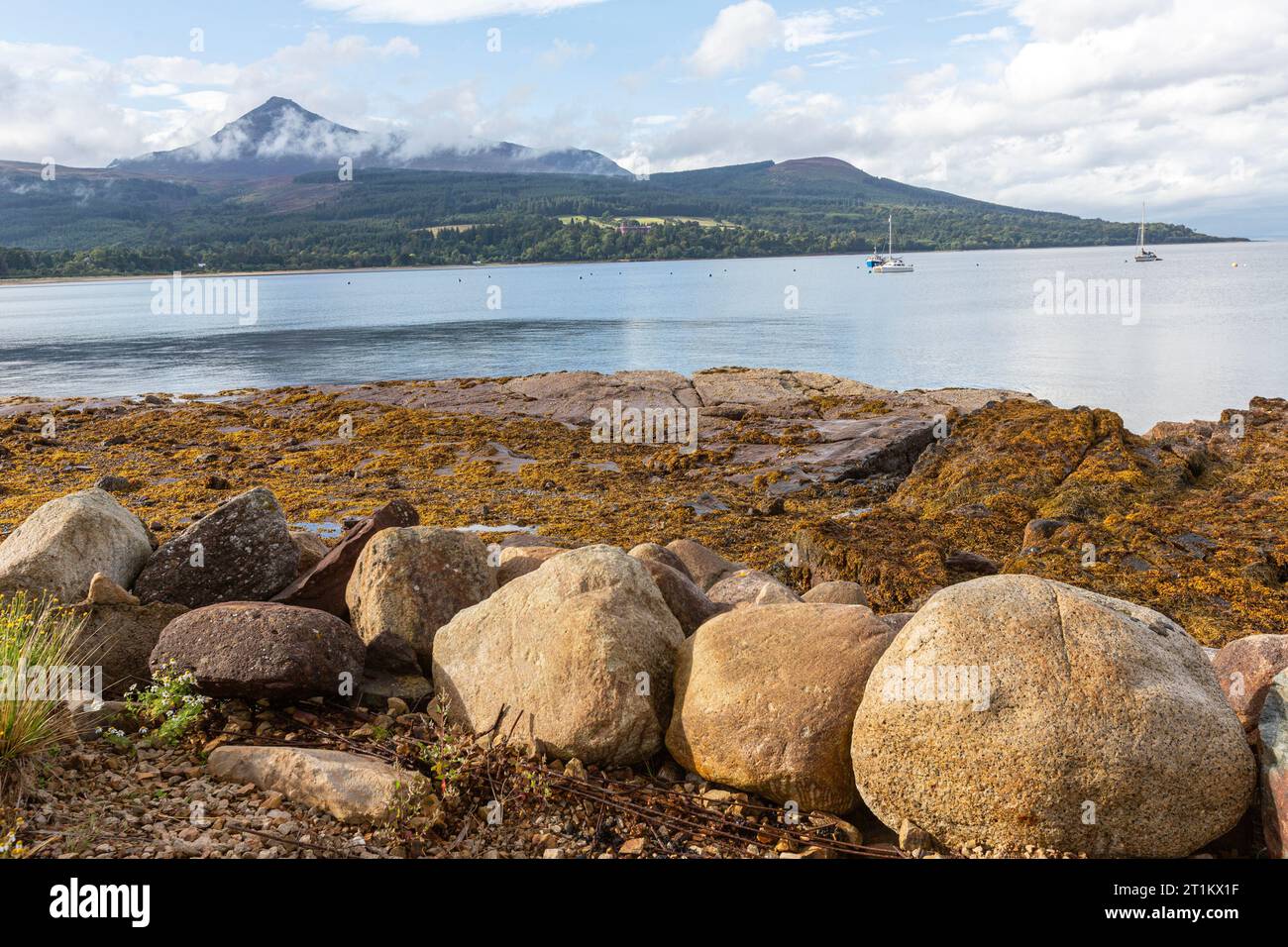 Goatfell from Brodick, Isle Of Arran, Firth of Clyde, Scotland, UK ...