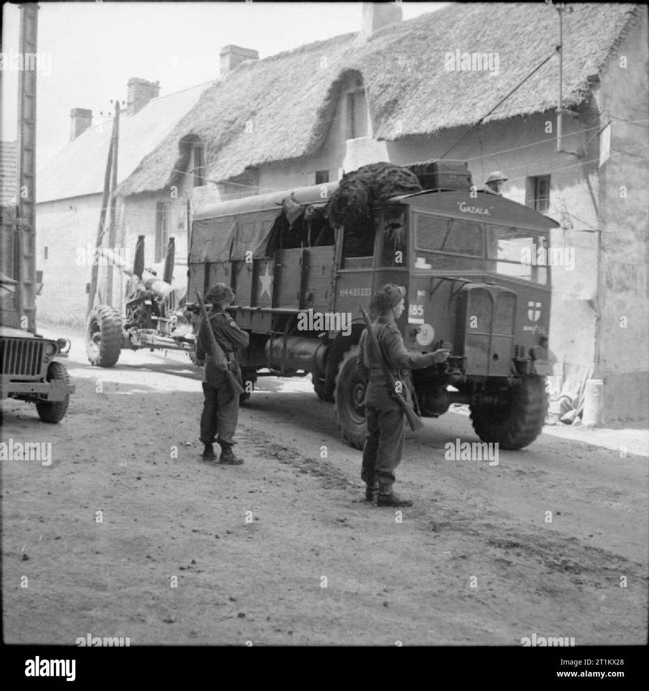The British Army in Normandy 1944 AEC Matador artillery tractor, named ...
