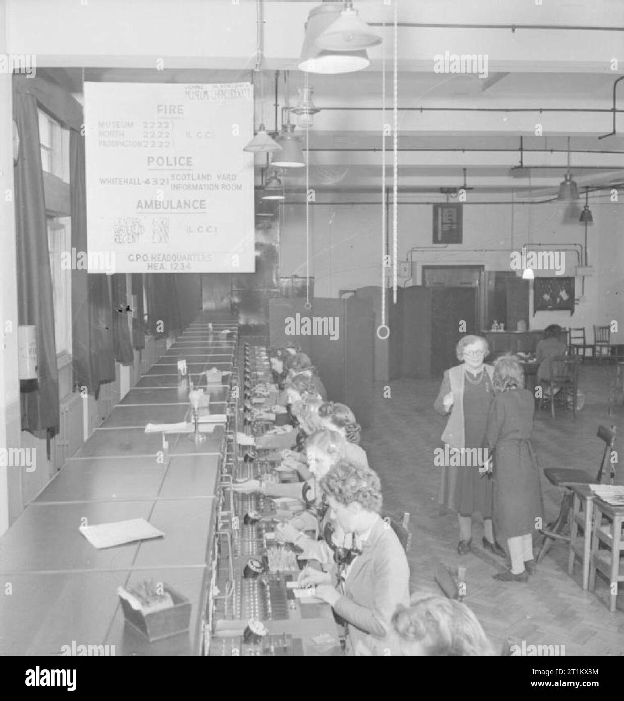 Automatic Telephone Exchange- Communications in Wartime, London ...