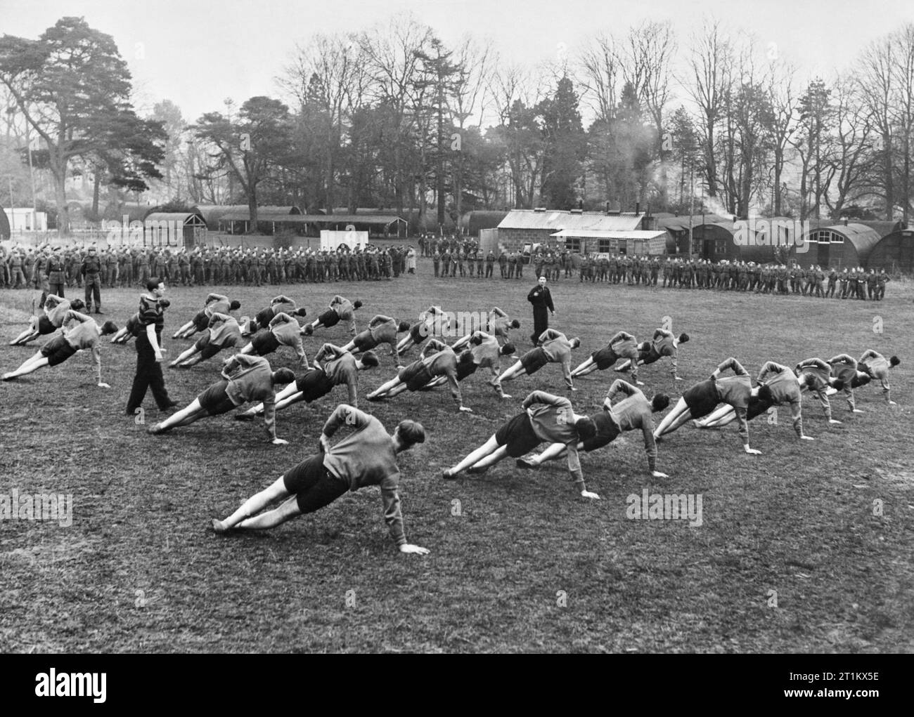 Belgian Commandos in Training, UK, 1945 A platoon of British troops ...