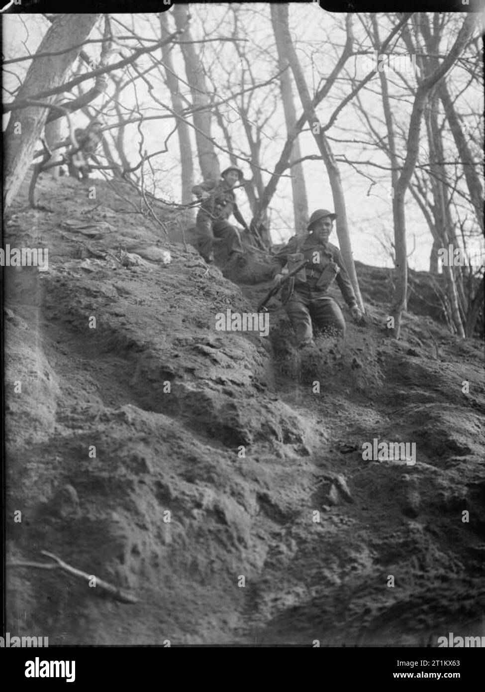 Belgian Commandos in Training, UK, 1945 Men of the 2nd Battalion, 2nd ...