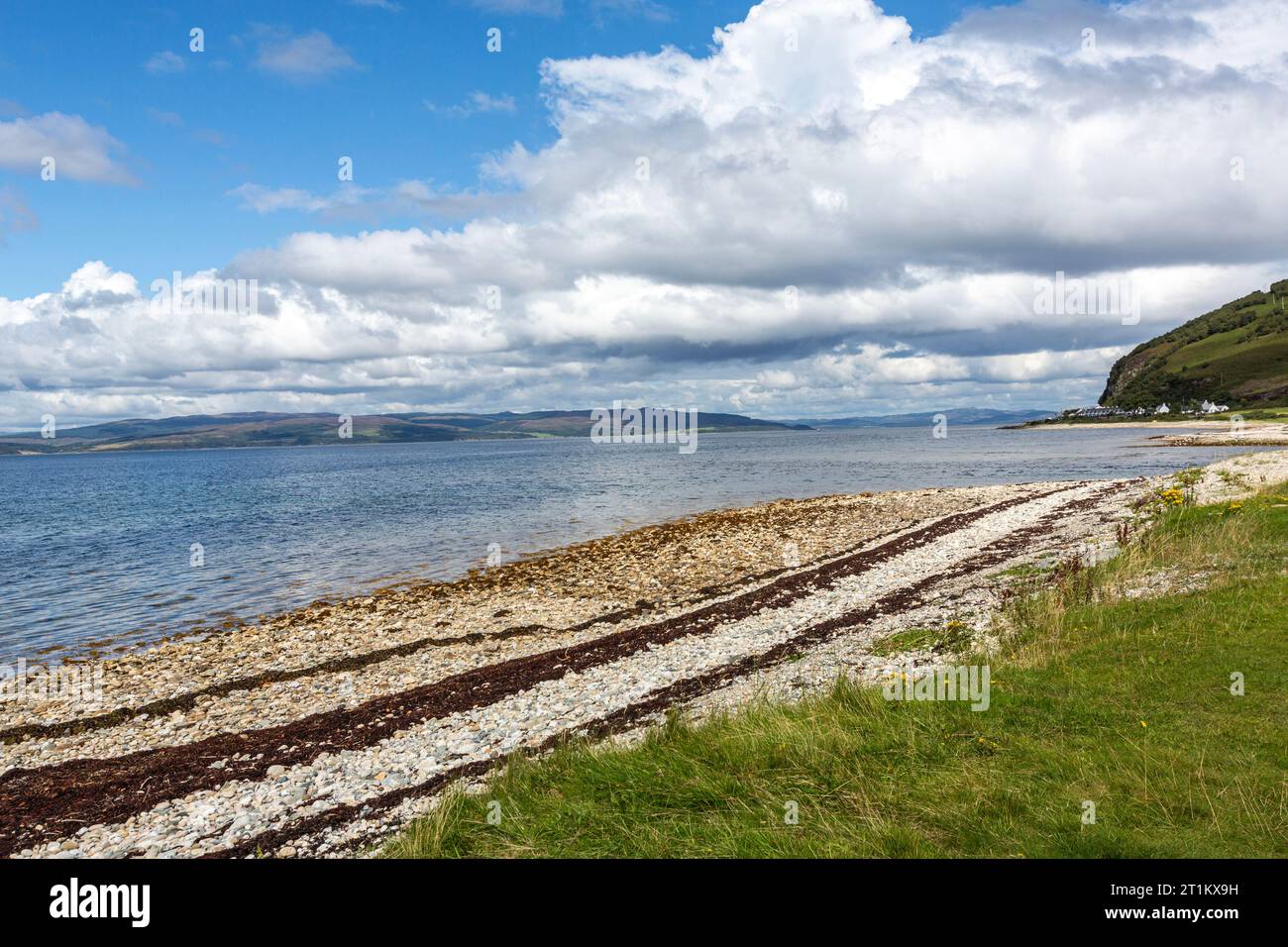 Pebble beach near Catacol, Isle Of Arran, Firth of Clyde, Scotland, UK ...