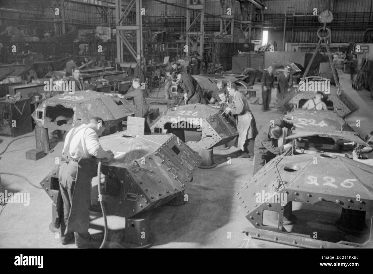 Birth of a British Tank- Tank Production in England, 1941 A wide view ...