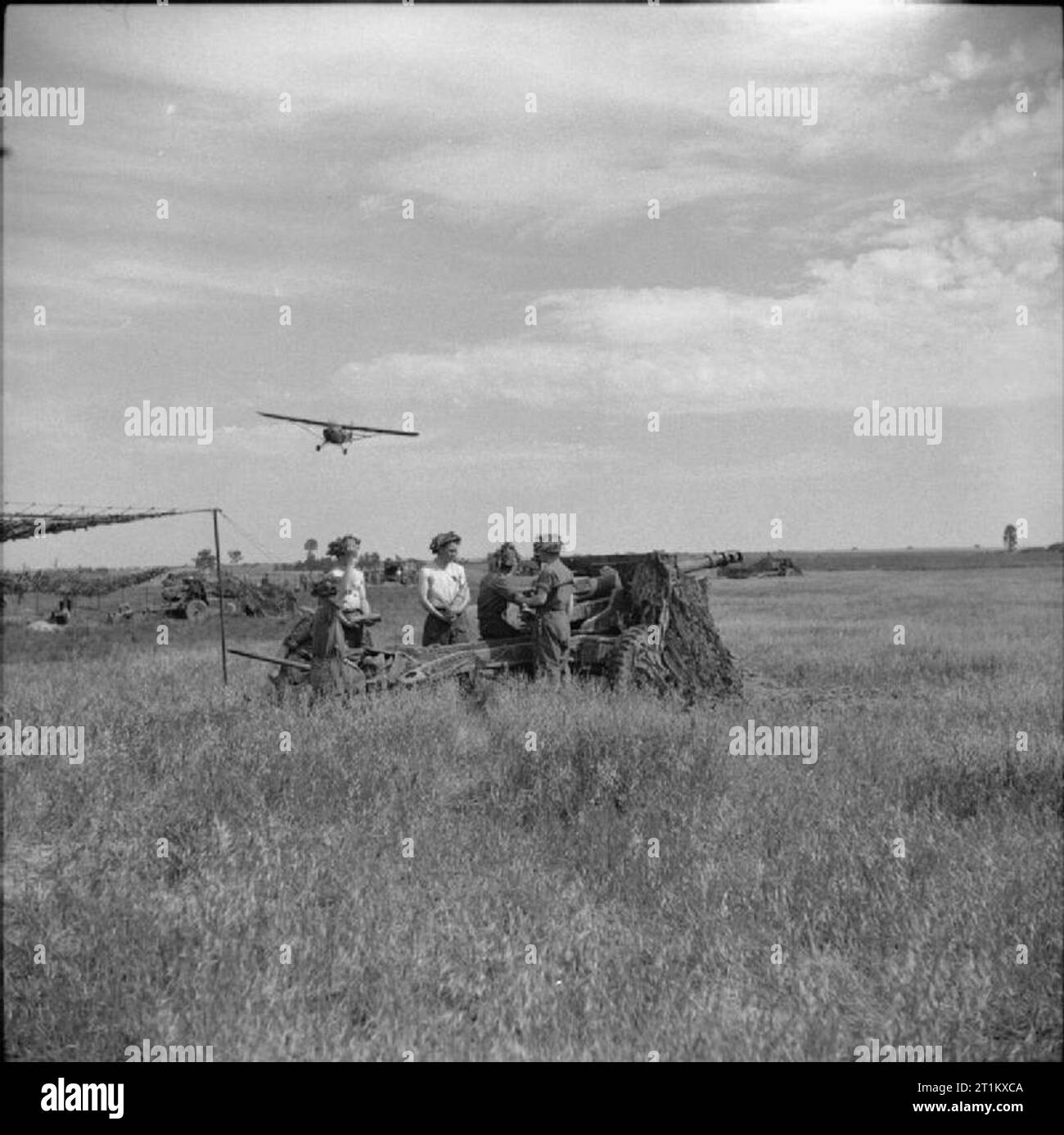 The British Army in Normandy 1944 An Auster Mk IV AOP aircraft of No ...