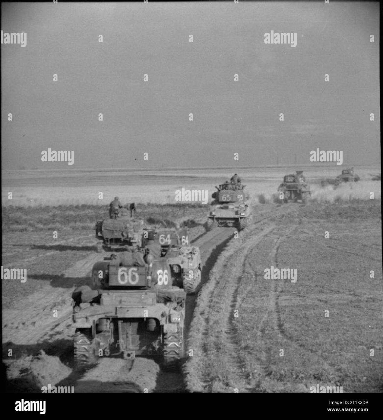 The British Army in Normandy 1944 Sherman tanks of 33rd Armoured ...