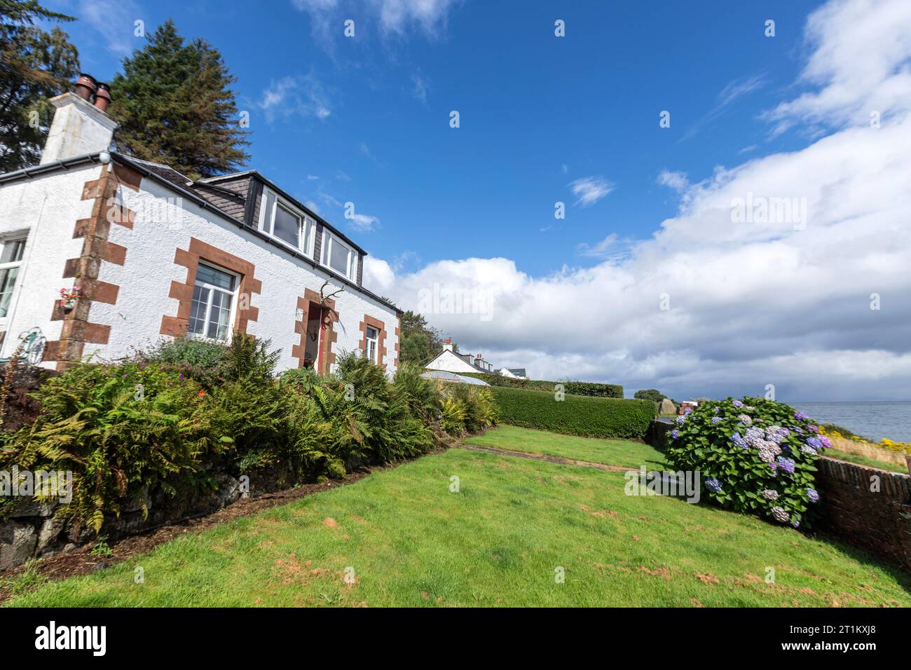 House in Carrie, Isle Of Arran, Firth of Clyde, Scotland, UK Stock ...
