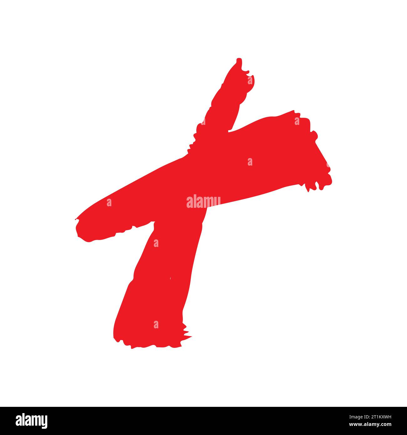 Red cross icon brush element Stock Vector Image & Art - Alamy