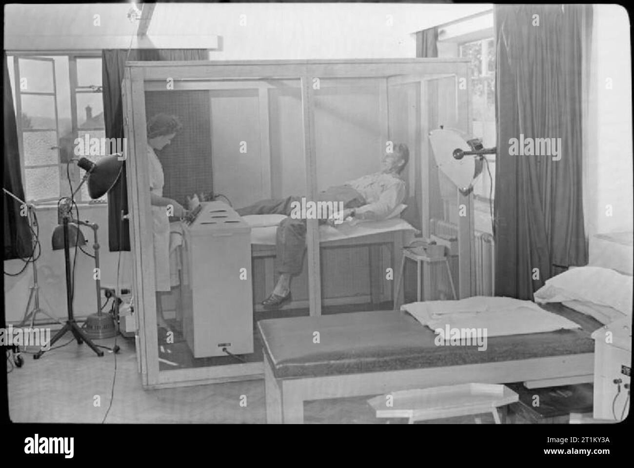 British Help American Wounded- Rehabilitation and Treatment, UK, 1944 A ...