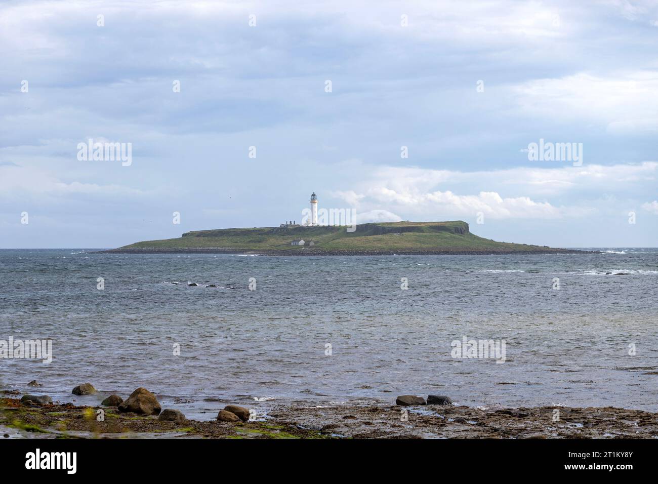 Pladda Lighthouse and isle from Kildonan , Isle Of Arran, Firth of ...