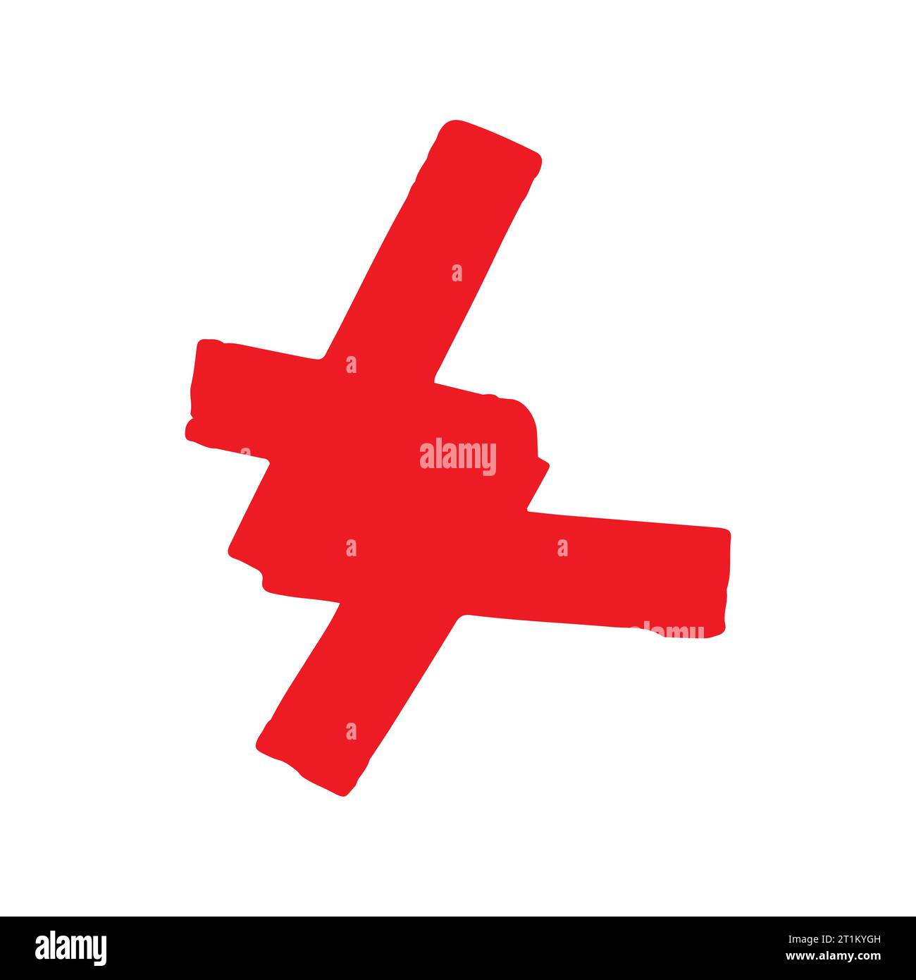 Red cross icon brush element Stock Vector Image & Art - Alamy