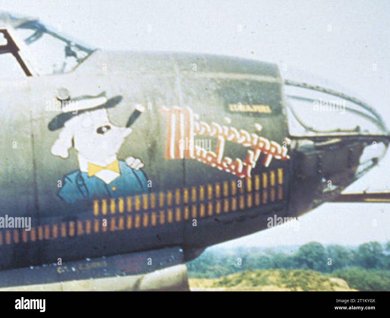 The nose art of a B-26 Marauder (serial number 41-31657) nicknamed ...