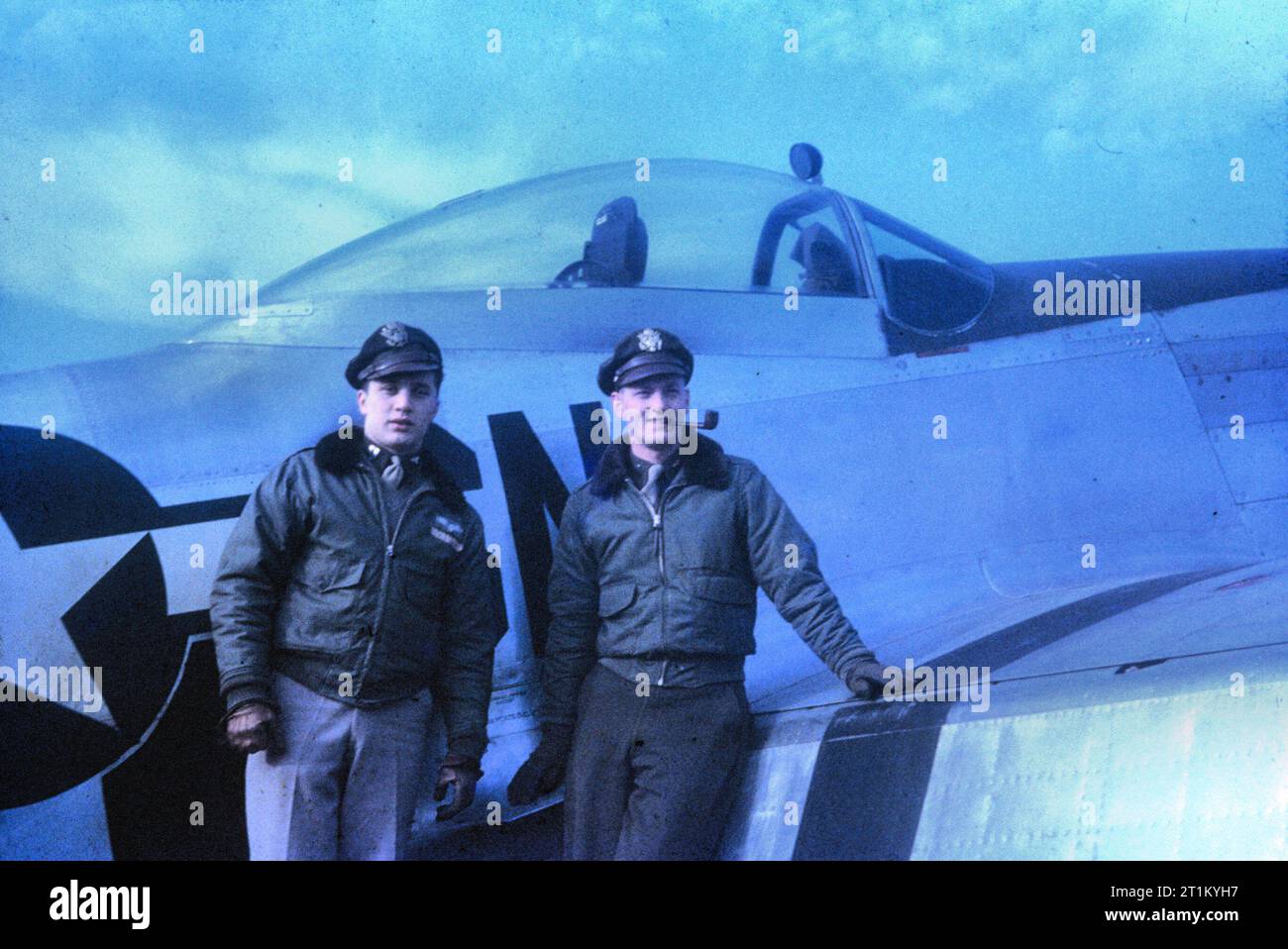 Captain George Hrico and Lieutenant Boyd O Jackson of the 339th Fighter ...
