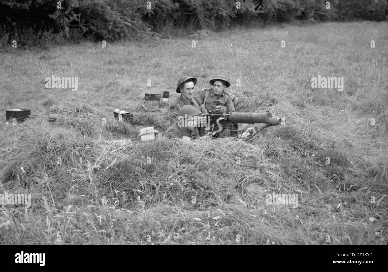 The British Army in Normandy 1944 Vickers machine-gun team of the 2nd ...