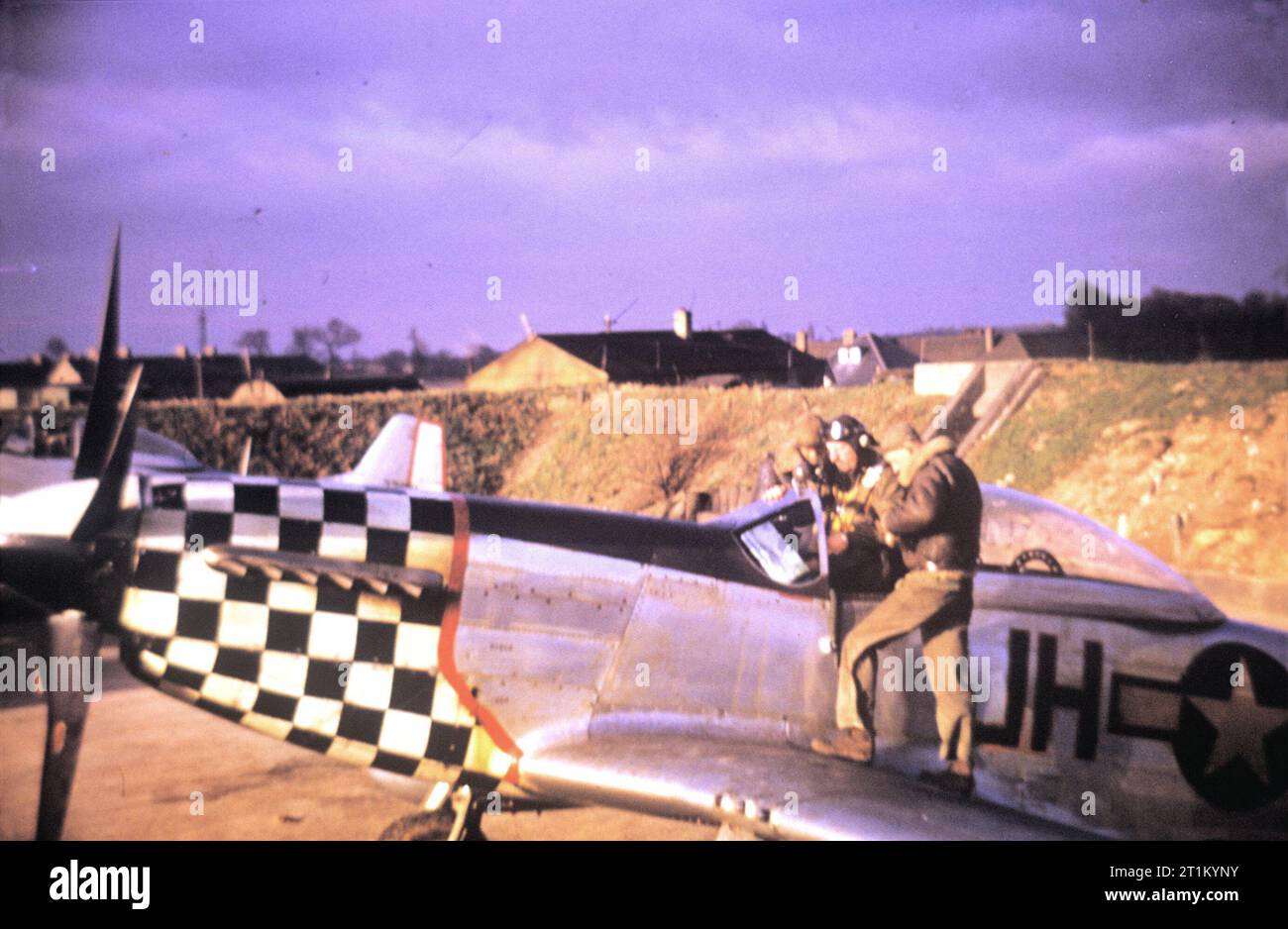 A P-51 Mustang aircraft (HL-A, serial number 44-63216), named 'Anne Nihilator', the pilot being ...