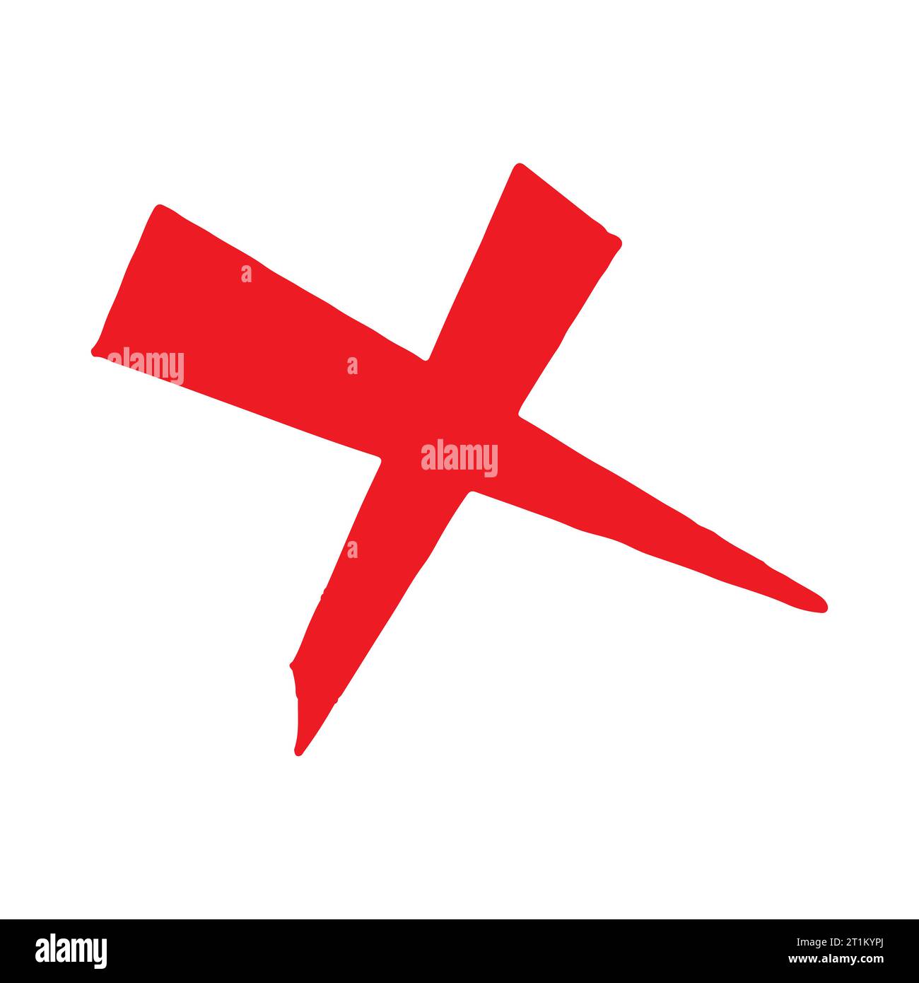 Red cross icon brush element Stock Vector Image & Art - Alamy