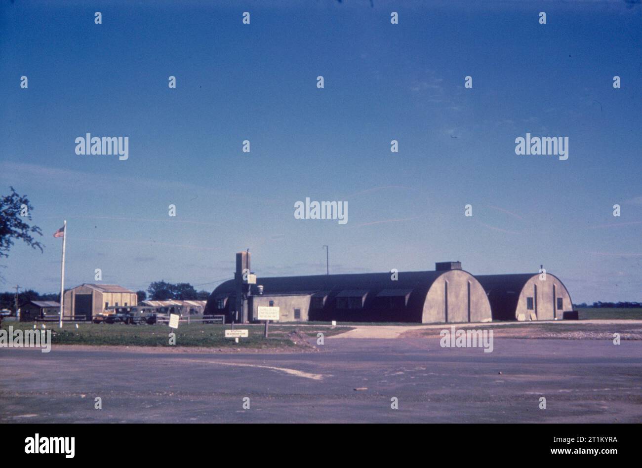 Nissen huts at East Wretham that were used as the headquarters of the ...
