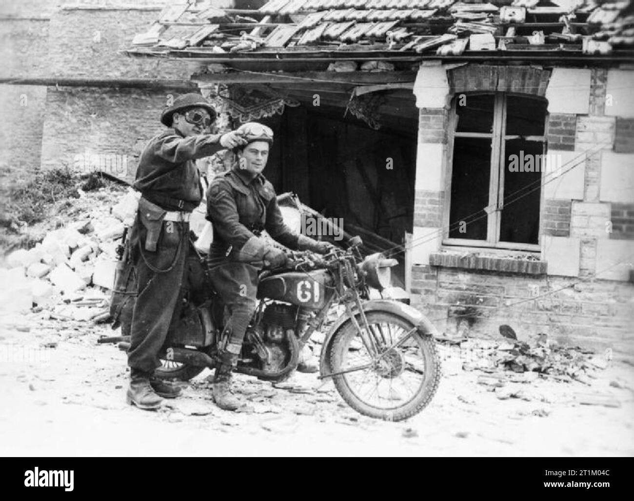 Canadian Forces in Normandy, July 1944 A Canadian motorcycle despatch ...