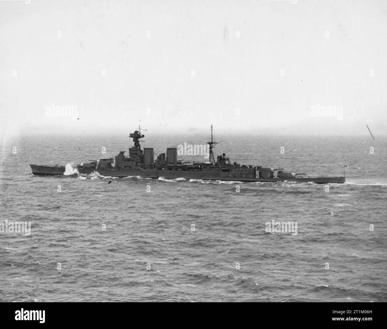 HMS Hood HMS HOOD at sea Stock Photo - Alamy