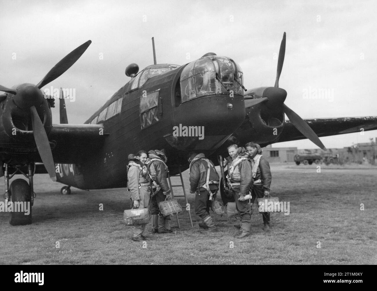 RAF Bomber Command The crew of a Vickers Wellington Mk II board their ...