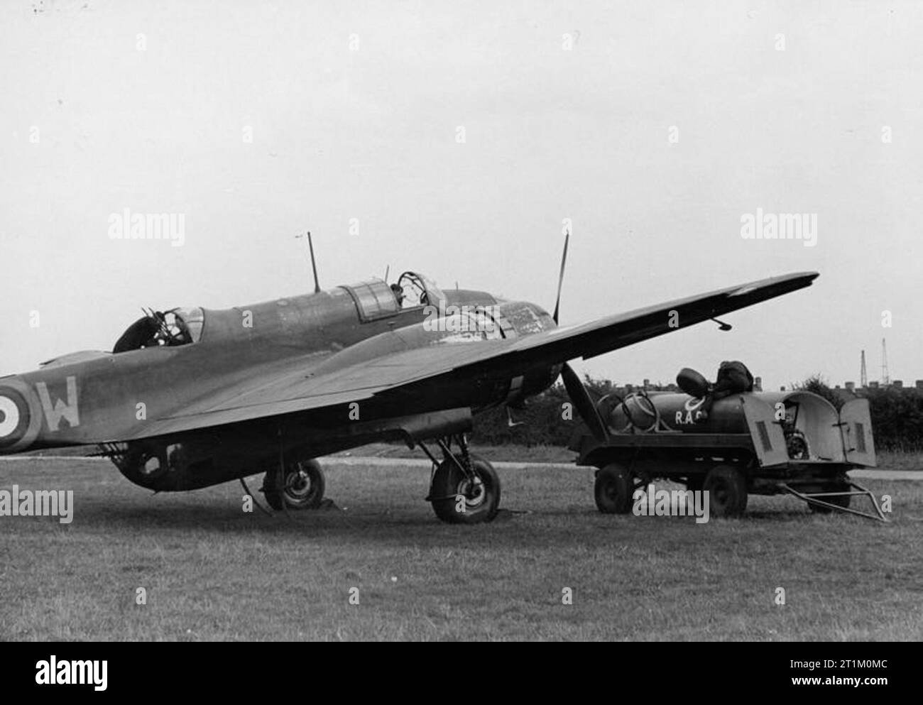 RAF Bomber Command A Handley Page Hampden crew pose in front of their ...