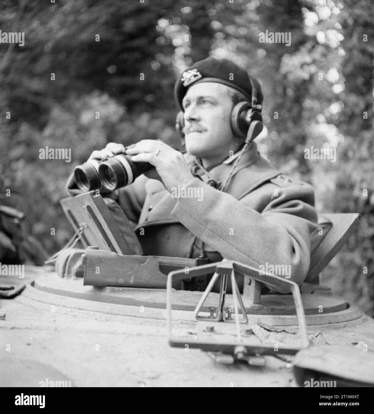 The British Army in Normandy 1944 Lt J Fathergill, CO of 'B' Squadron ...