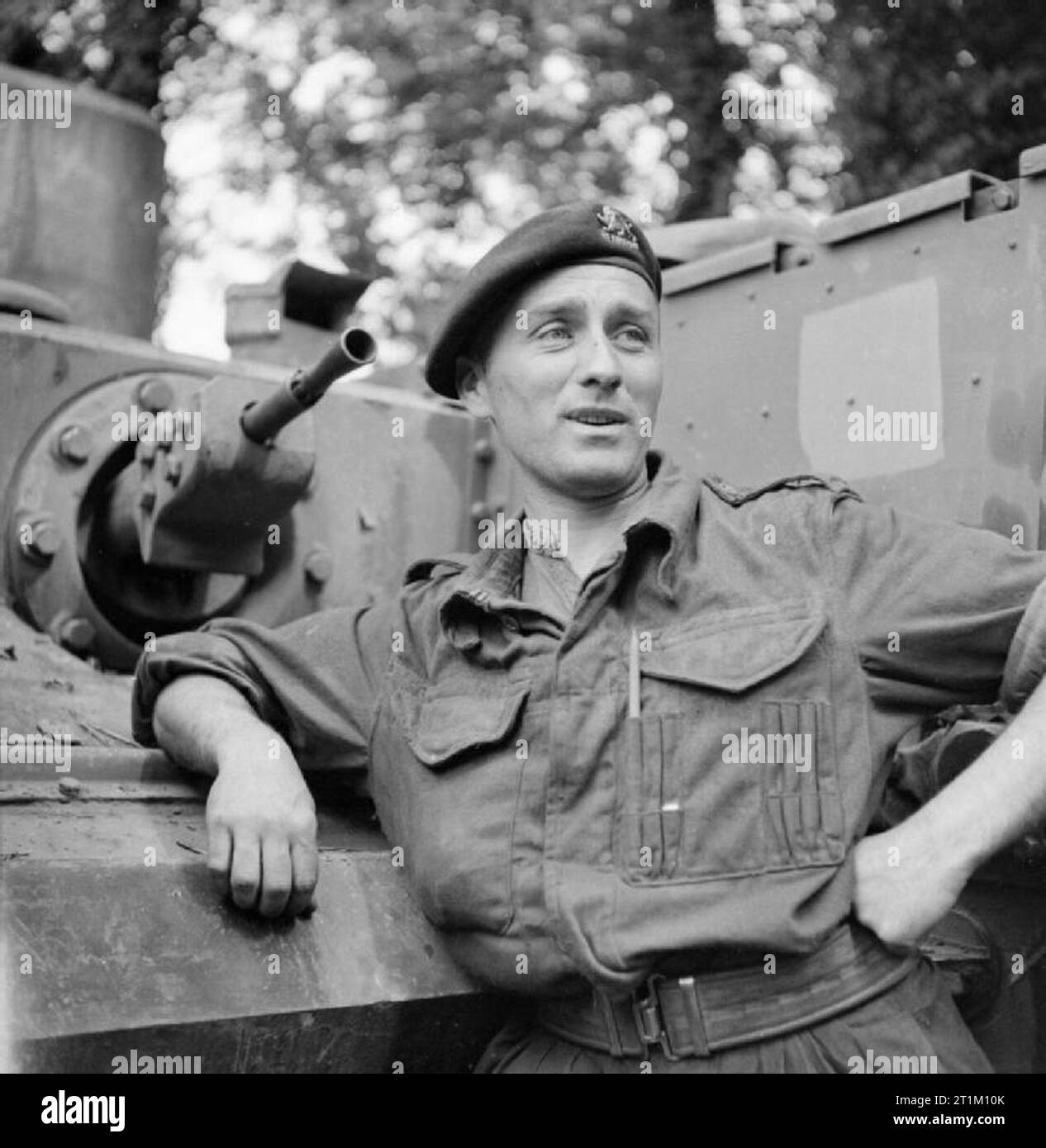 The British Army in Normandy 1944 Trooper E McGuiness, gunner of a ...